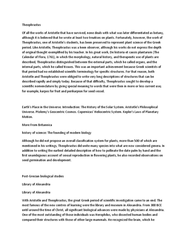 Theophrastus | PDF