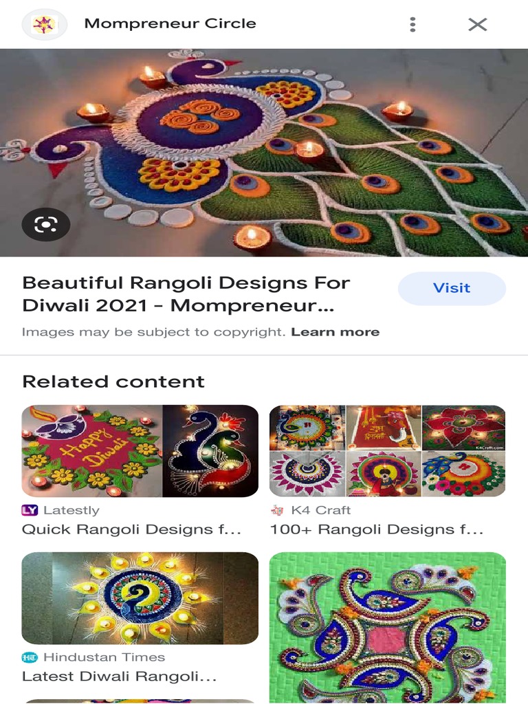 Diwali Rangoli Pretty | PDF
