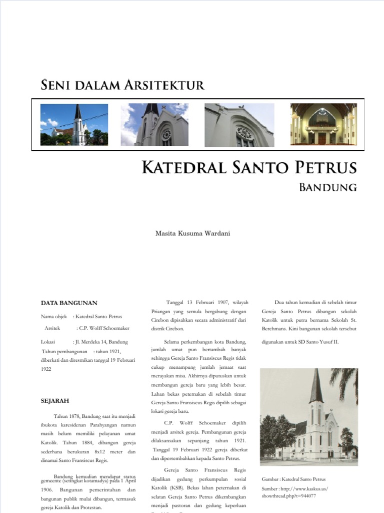 Arsitektur Santo Petrus | PDF