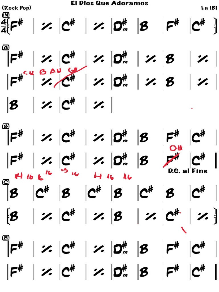 El Dios Que Adoramos - La IBI (CHORDS) | PDF