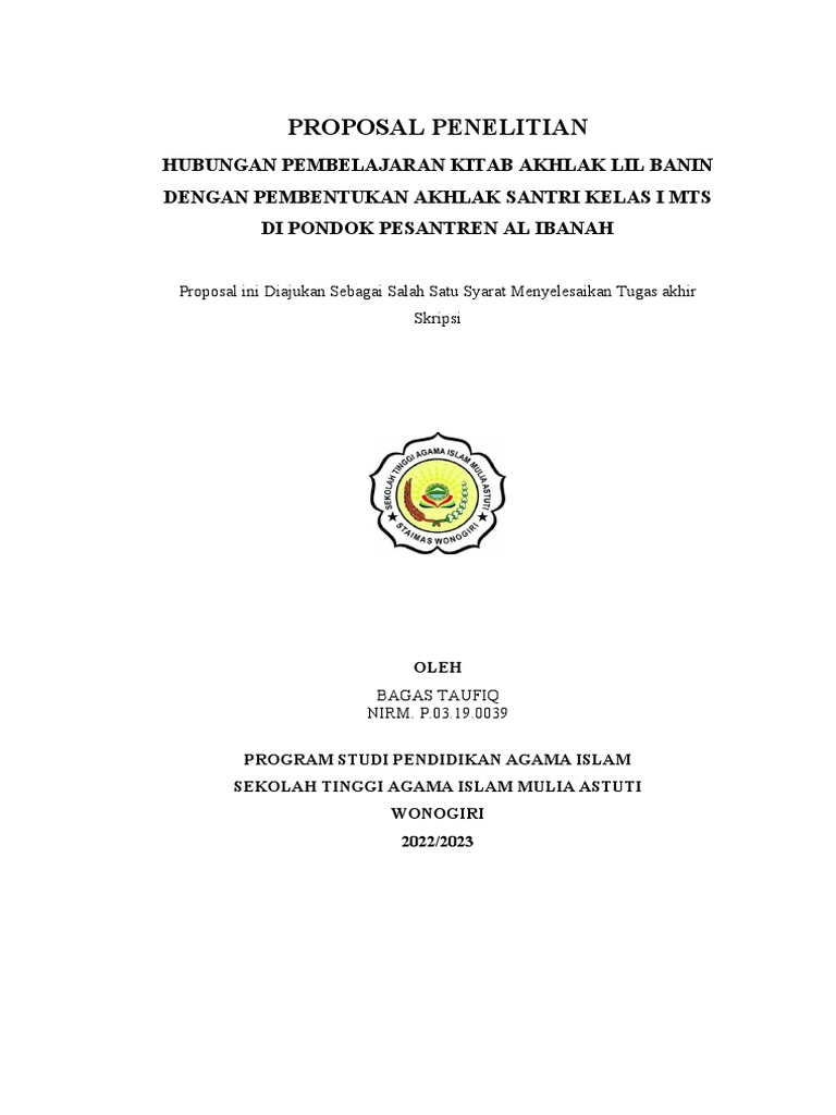 Proposal Revisi | PDF