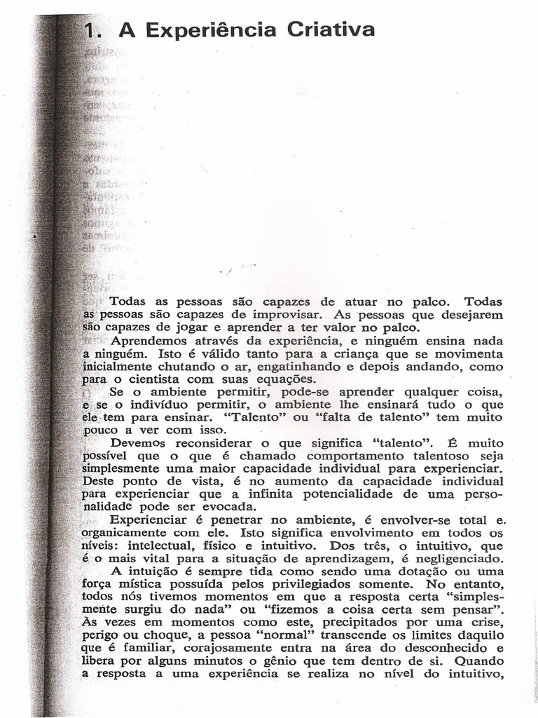 Viola Spolin - A Experiência Criativa | PDF