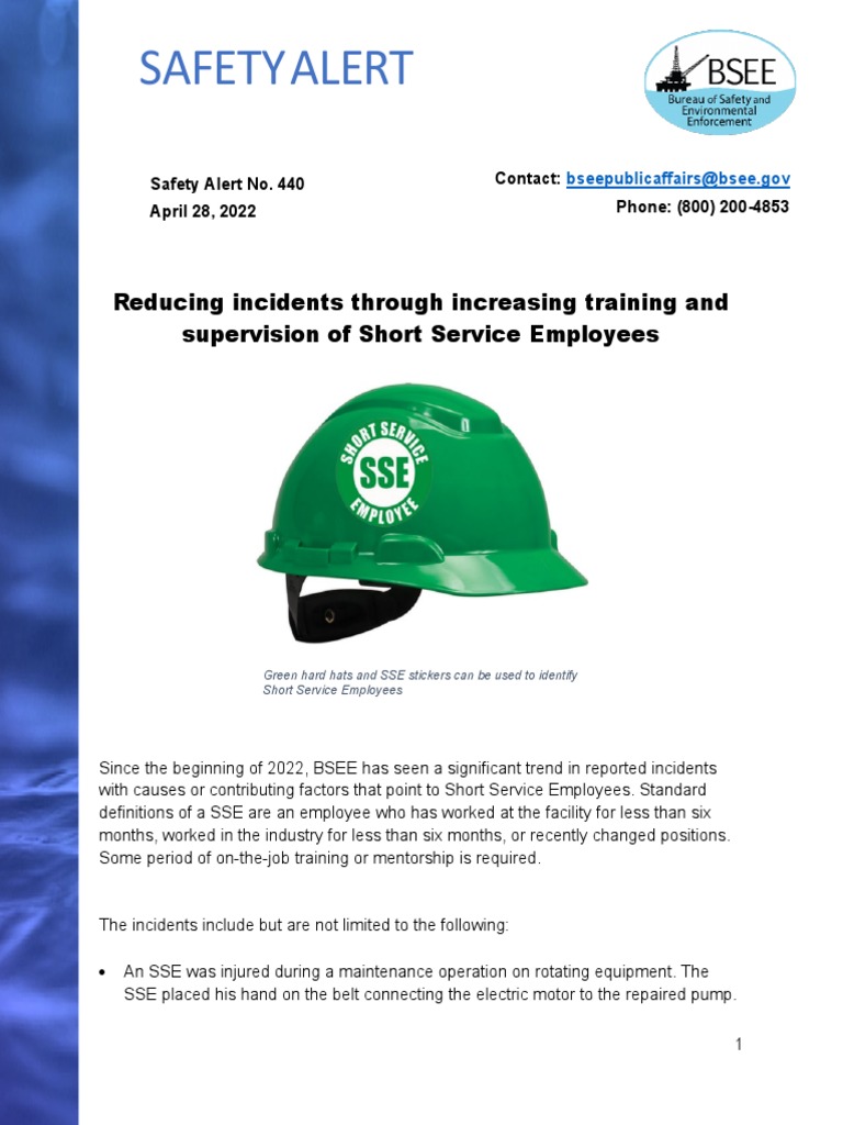 Enhancing Safety for Short Service Employees | PDF