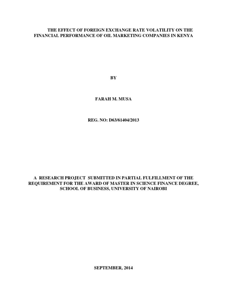 Farah The Effect Of Foreign Exchange Rate Volatility On The Financial
