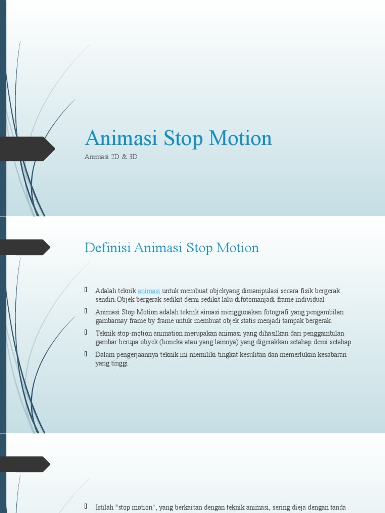 Animasi Stop Motion | PDF