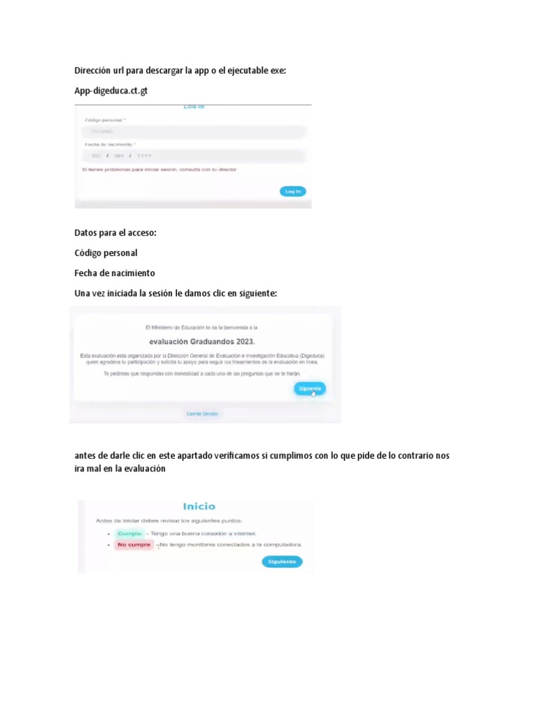 Dirección Url para Descargar La App o El Ejecutable Exe | PDF