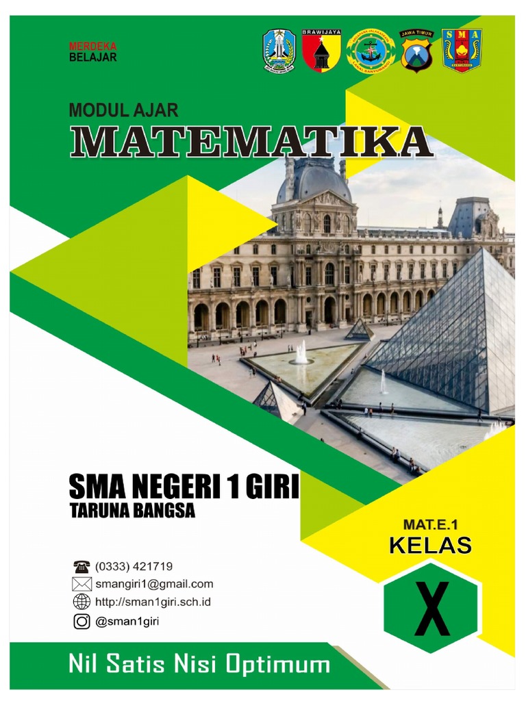 (CONTOH) Modul Ajar - Matematika - Fase E | PDF