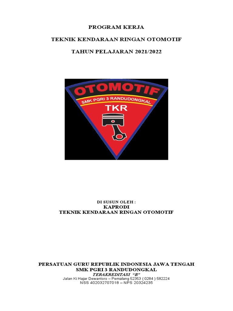 Program - Kerja Tkro | PDF | Business