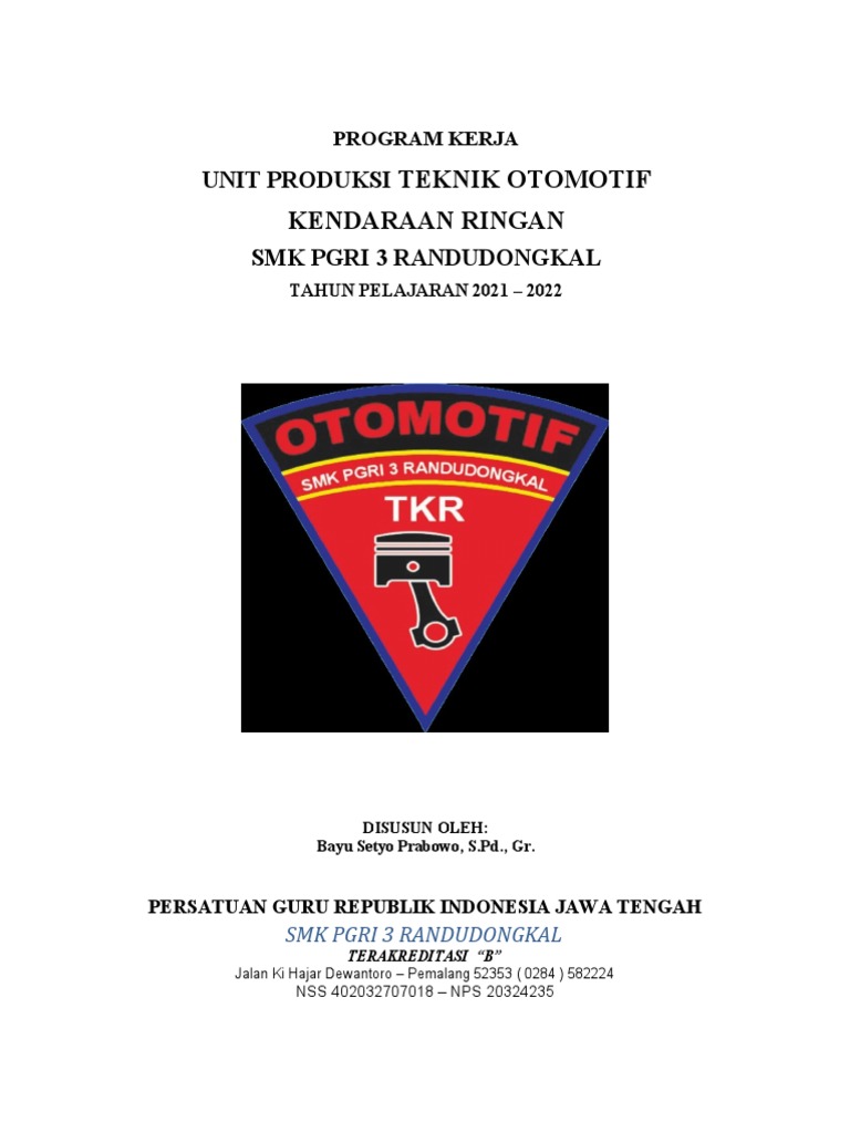 PROGRAM KERJA UNIT PRODUKSI Dikonversi | PDF