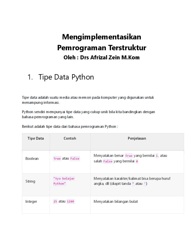 Panduan Pemrograman Python | PDF | Komputer