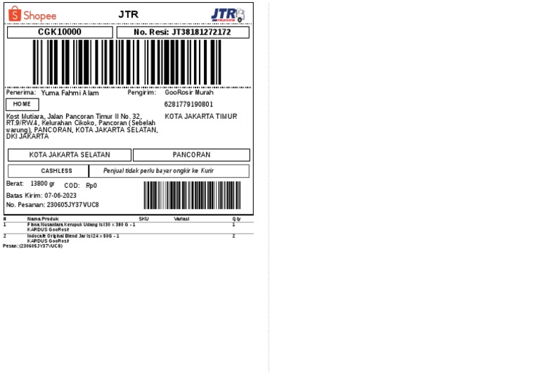 Shopee Fake Order 1. | PDF