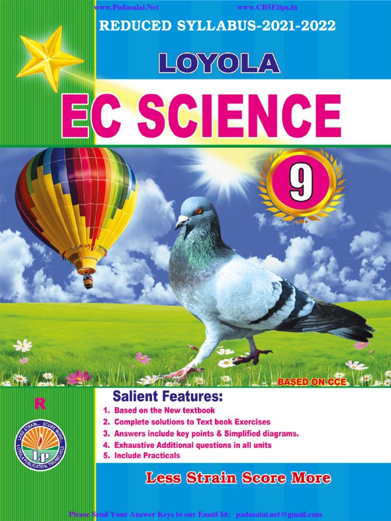 9th Scinece - Loyola Guide 2021 - 2022 - English Medium PDF Download | PDF