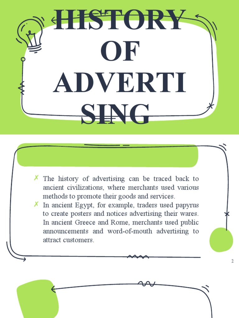 History of Advertising 1 | PDF | Advertising | Newspapers