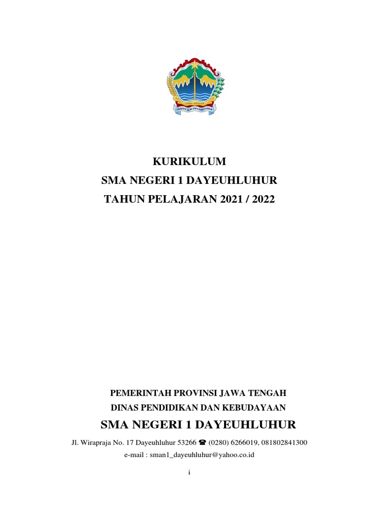 Dokumen KTSP 1 2021-2022 | PDF