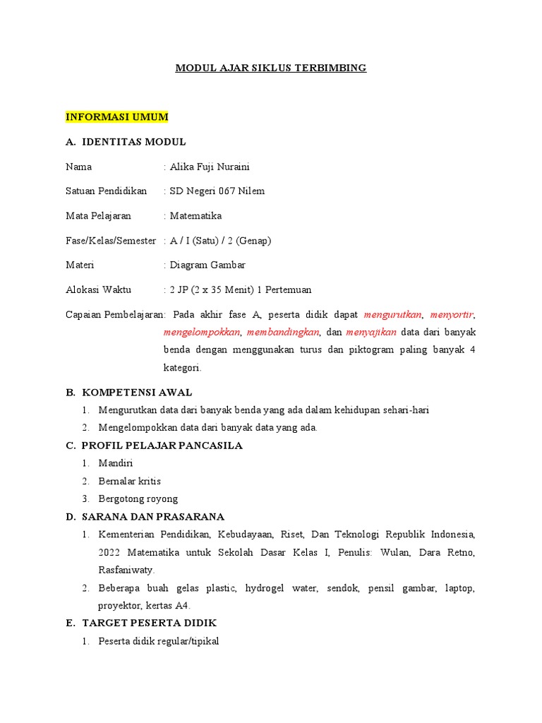 Modul Ajar Pse | PDF