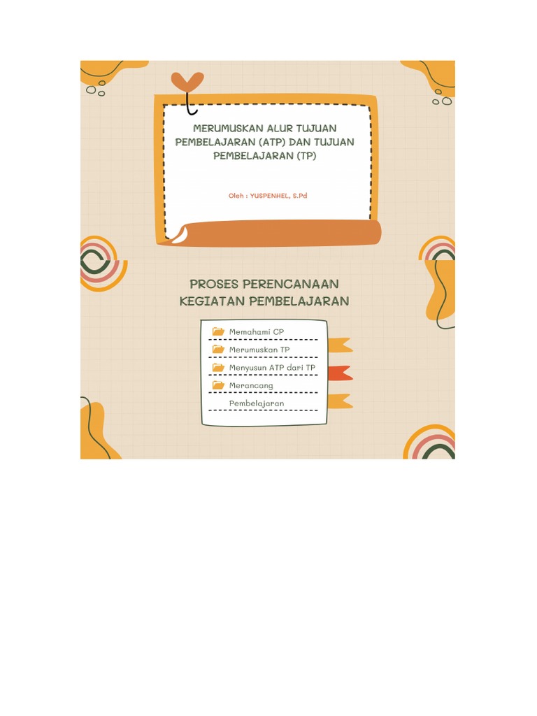 Aksi Nyata Merumuskan Atp Dan TP | PDF