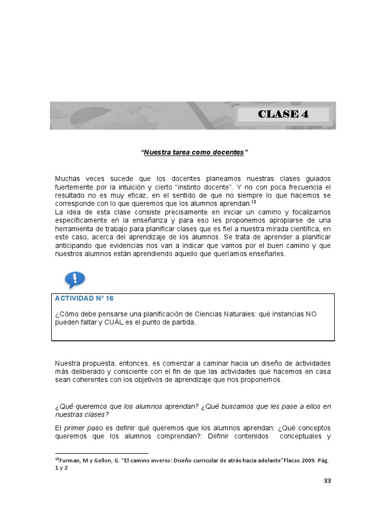 Clase 4 | PDF | Enseñando | Aprendizaje