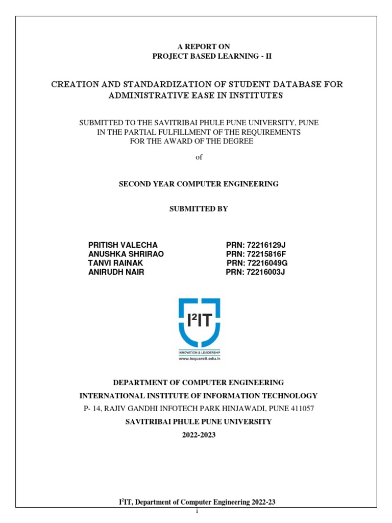 PBL Report Final | PDF