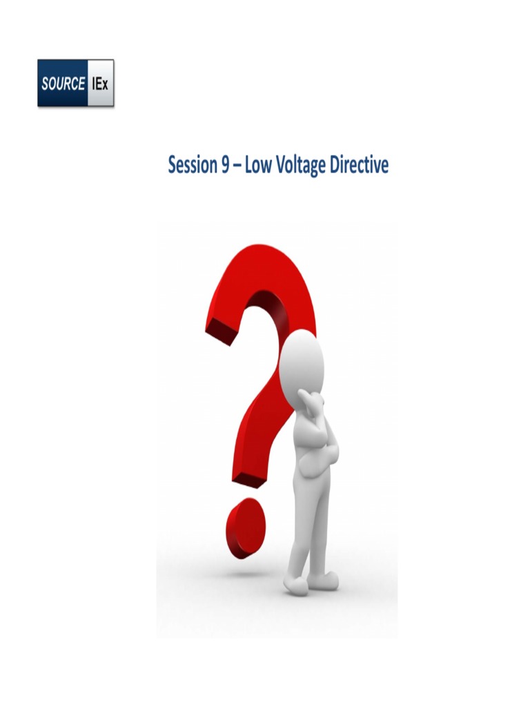 Low Voltage Directive Overview | PDF | Computers | Technology & Engineering