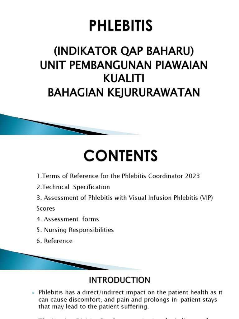 2.1 Teaching Slide PHLEBITIS | PDF