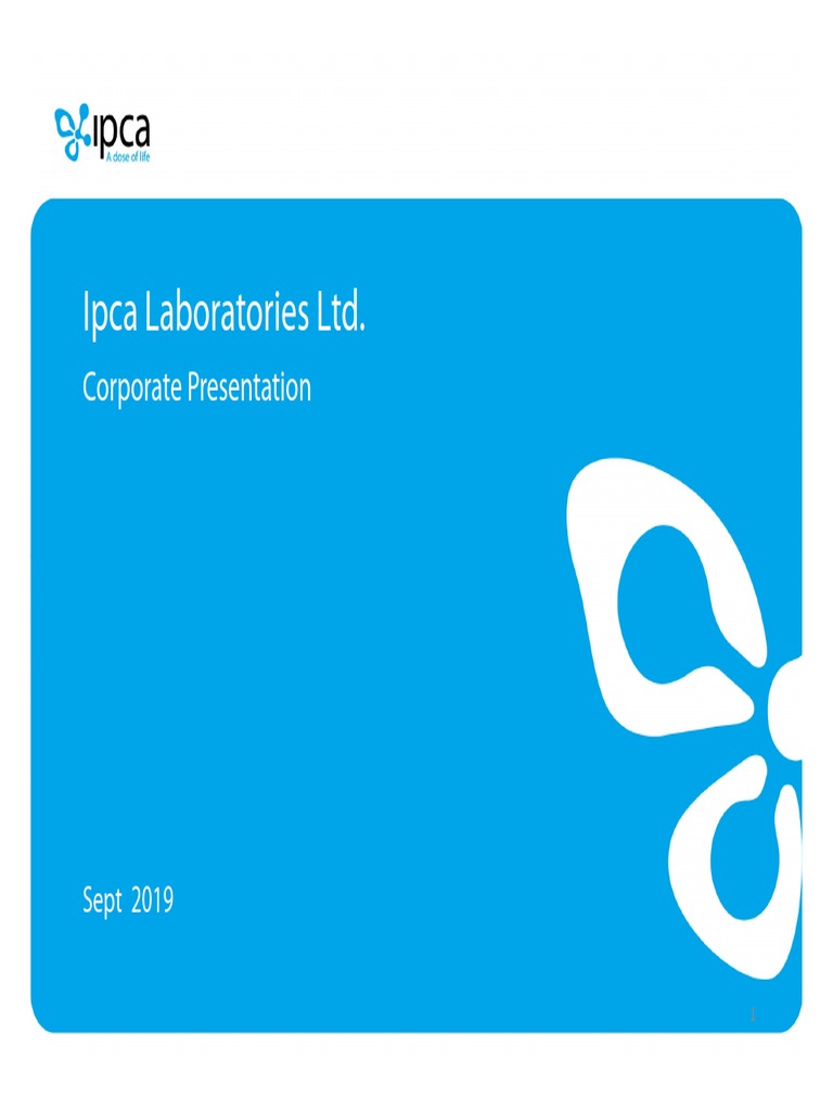 Ipca Corporate Presentation | PDF