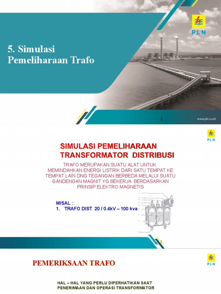 Simulasi Pemeliharaan Transformator | PDF