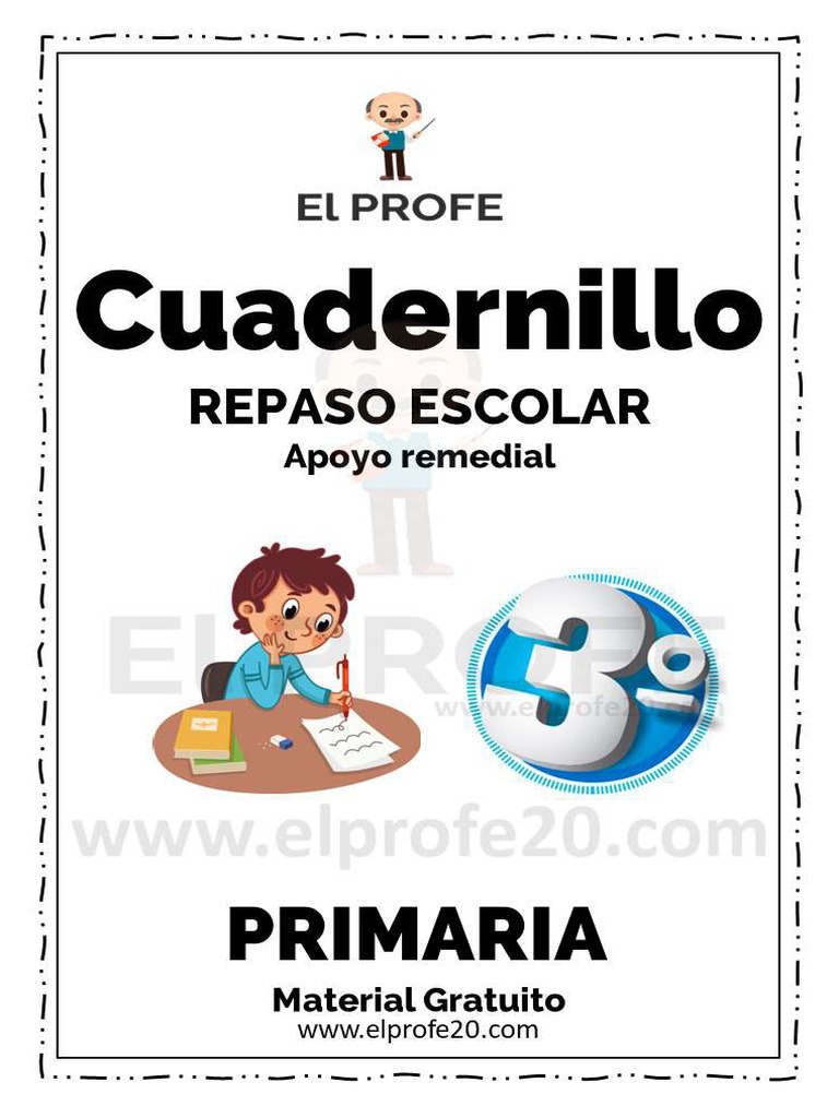 Cuadernillo Repaso Escolar Tercer Grado | PDF