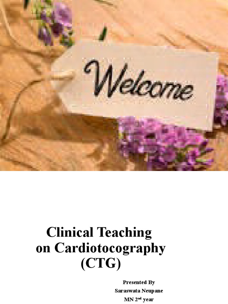 CLINICAL TEACHING ON CTG | PDF