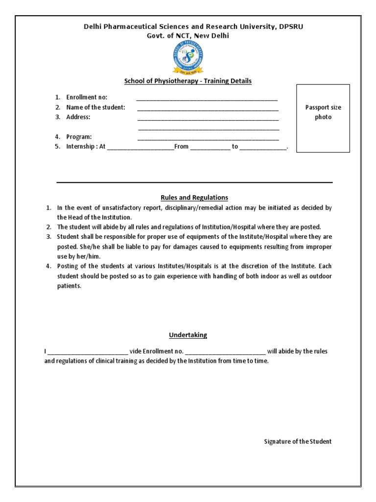Clinical Log Cover Page | PDF