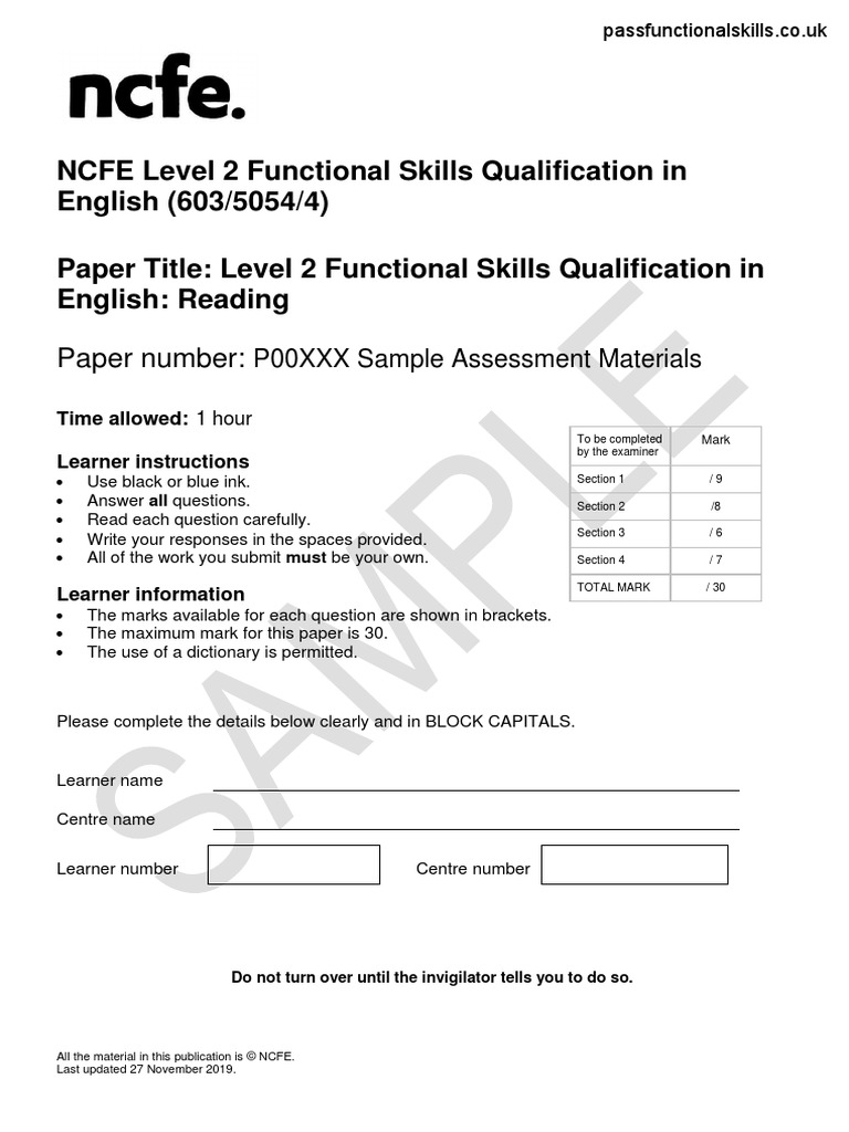 NCFE-Functional-Skills-English-Level-2-Reading-Sample-1-Model-Solutions ...