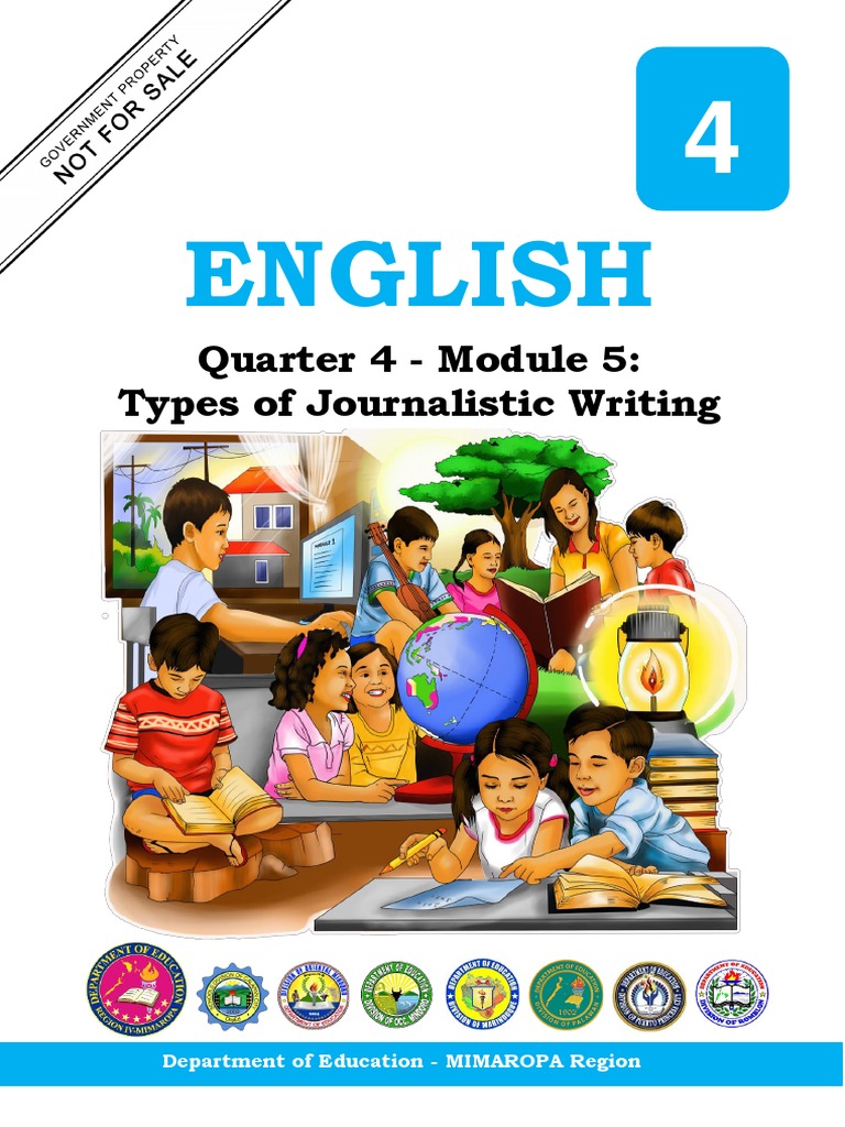Eng4 Q4 Mod5 Types of Journalistic Writing v4 | PDF