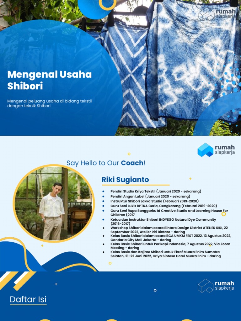 Topik+1 +Mengenal+usaha+Shibori | PDF | Bisnis | Seni