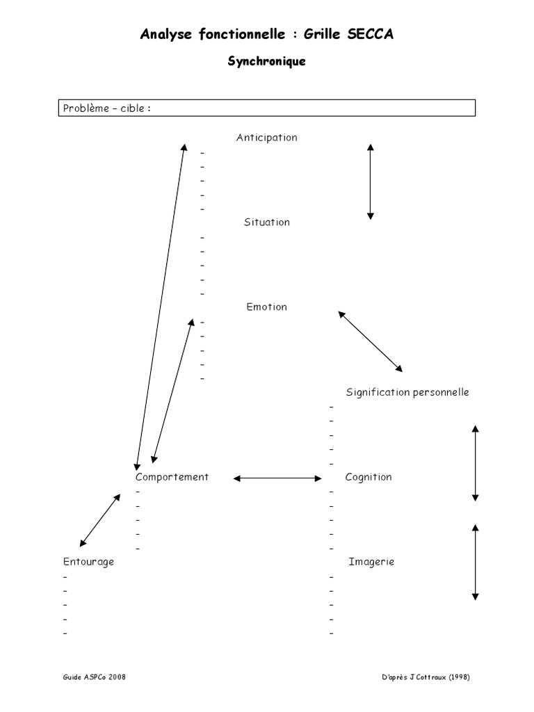 Grille SECCA pour l'analyse fonctionnelle | PDF