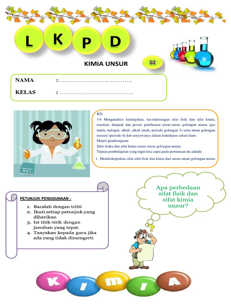 LKPD Kimia Unsur-1 | PDF | Griya & Taman