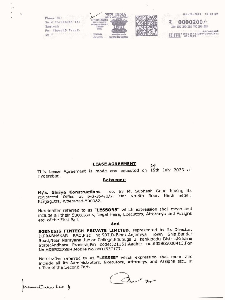 Rental Agreement 2 | PDF