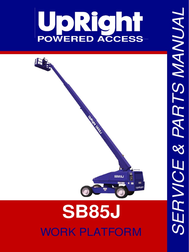 SB85J Powered Access Service Manual | PDF | Screw | Manufactured Goods
