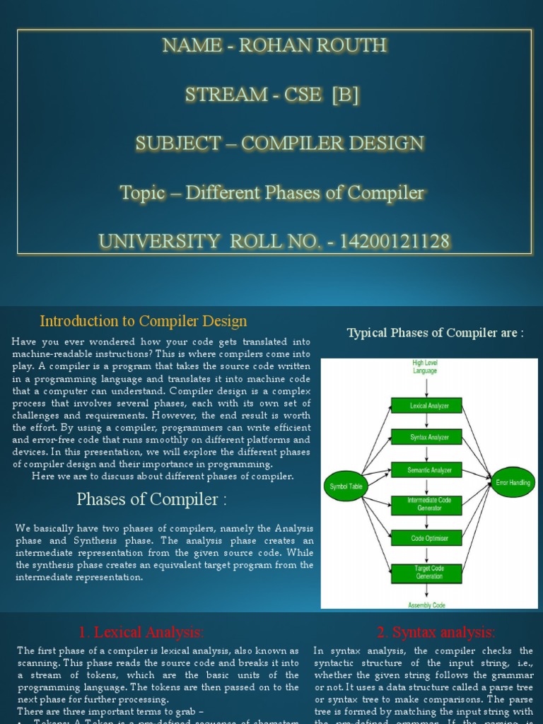 Compiler Design Pdf Computers 1947