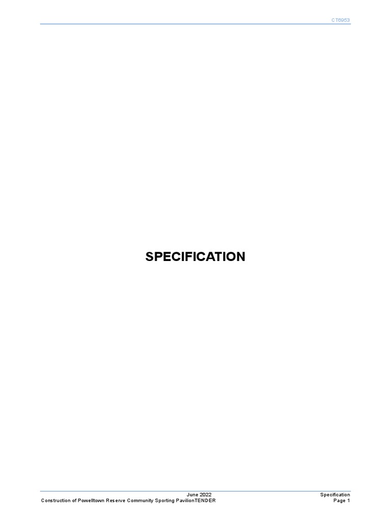 General Specification | PDF | Indemnity | General Contractor