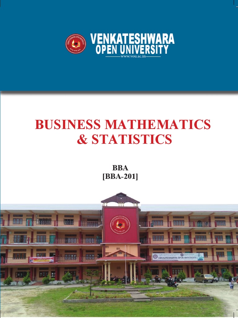 BBA-201-Business Mathematics & Statistics | PDF