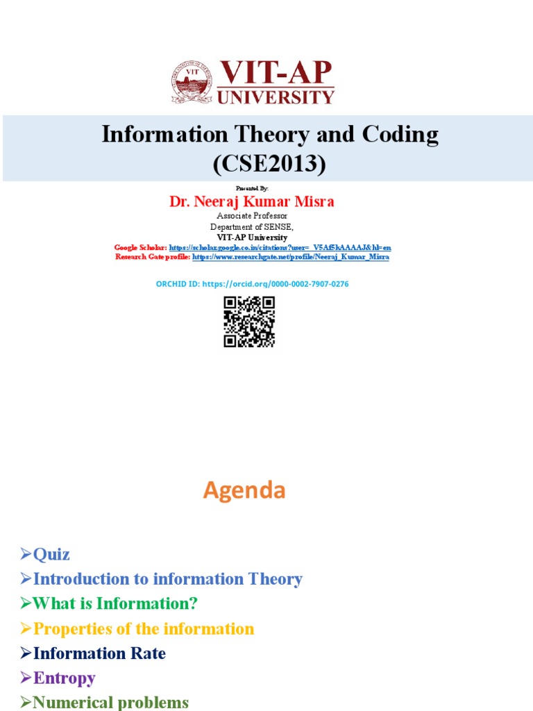 Information Theory and Coding | PDF