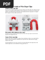 Wire Rope Clip Installation Guide | PDF