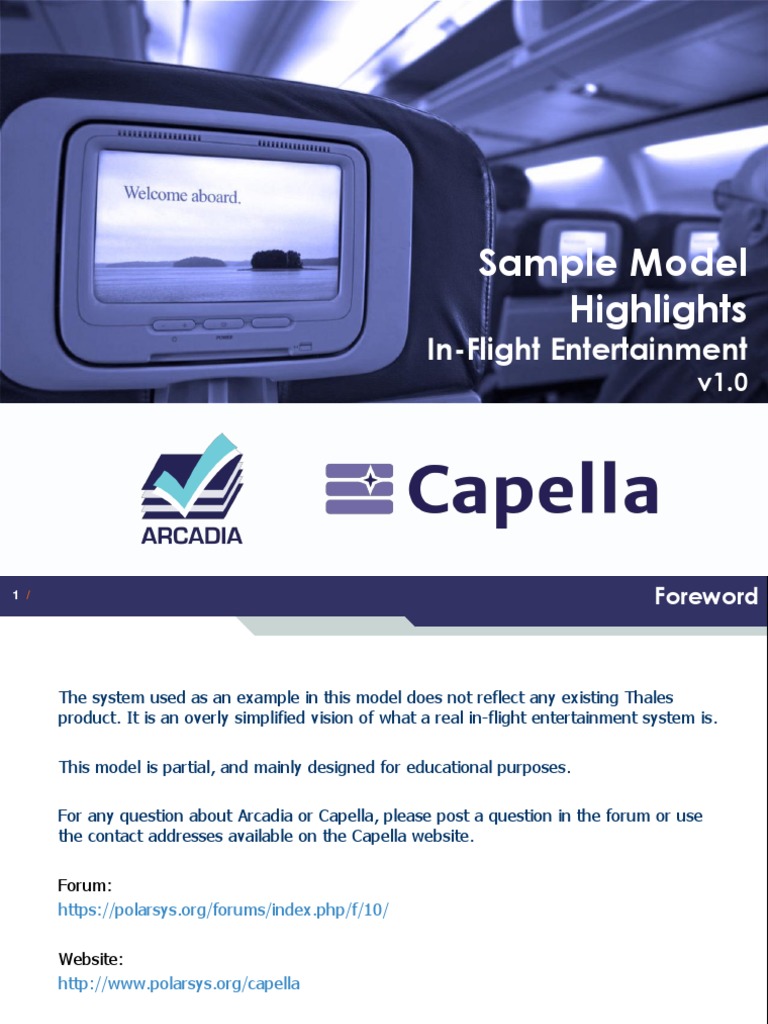 Capella IFE Sample Model 1.0 Highlights | PDF
