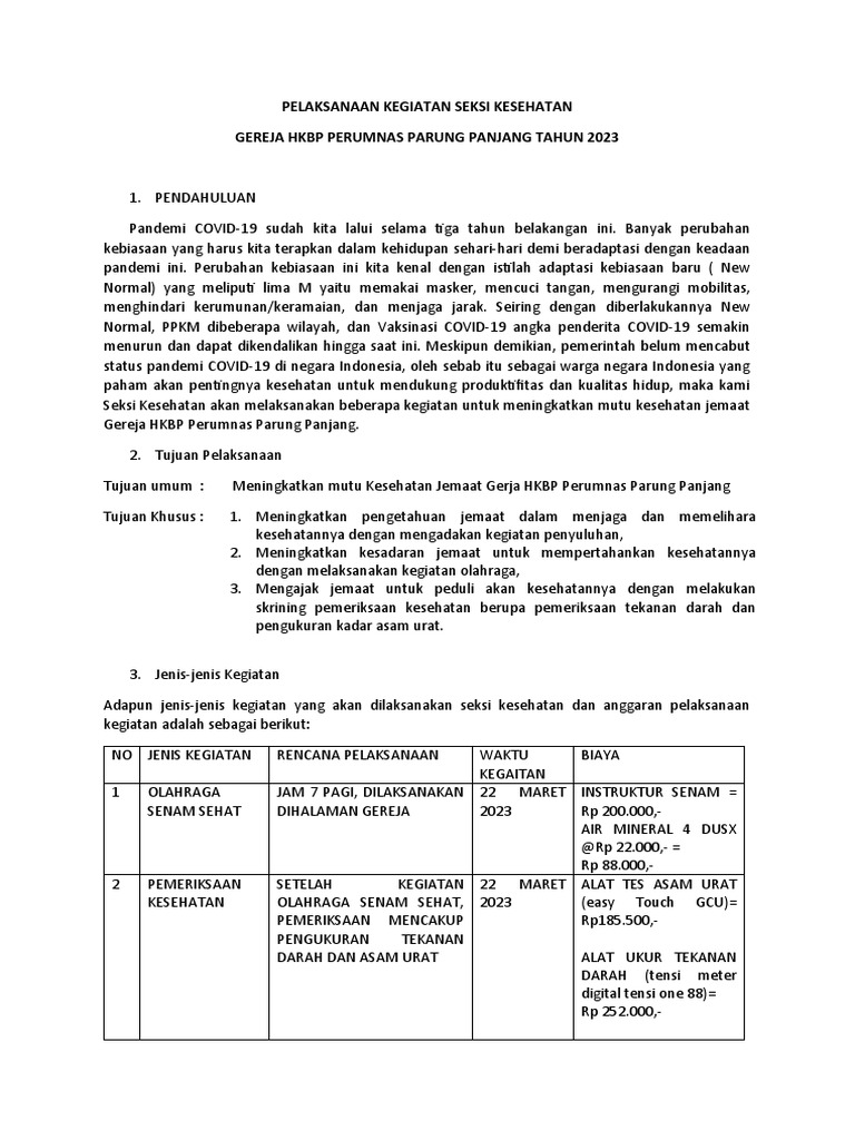 LPJ SIE KESEHATAN HKBP P.PJG | PDF