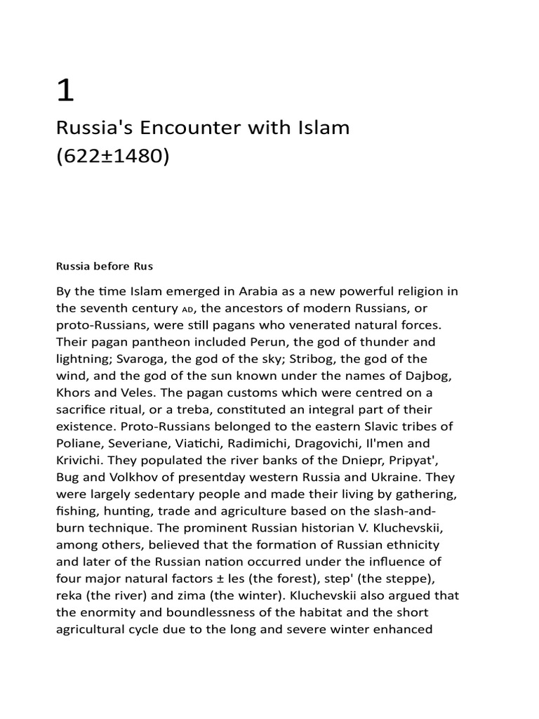Russia Islam | PDF | Russia | World Politics