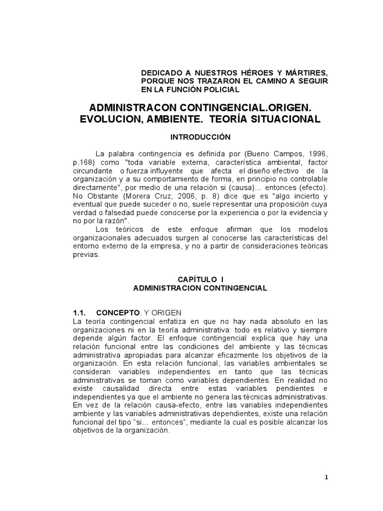 Administracion Contingencial - DDDSD | PDF