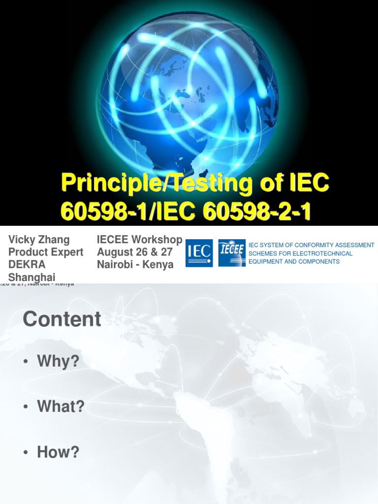 IEC 60598 Standards for Luminaires | PDF | International ...