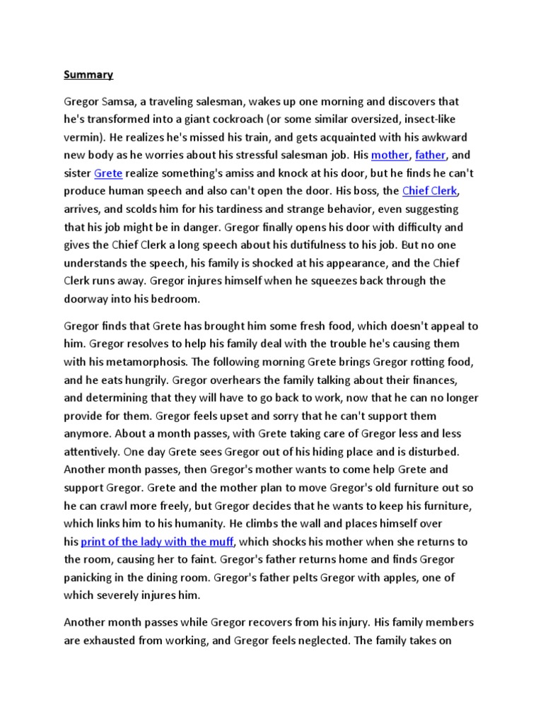 Franz Kafka - Metamorphosis | PDF | The Metamorphosis