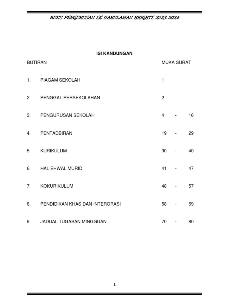 Buku Pengurusan 2023-2024 (Siap1) | PDF