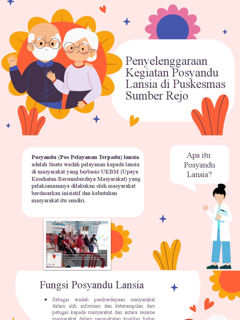 Presentasi POSYANDU LANSIA DAN BUKU LANSIA | PDF
