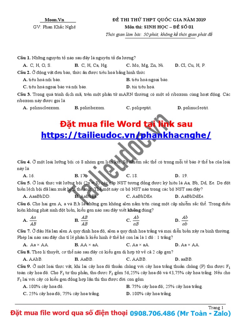 1. ĐỀ THI THPT QG 2019 - ĐỀ LUYỆN SỐ 1.Image.Marked.Image.Marked | PDF